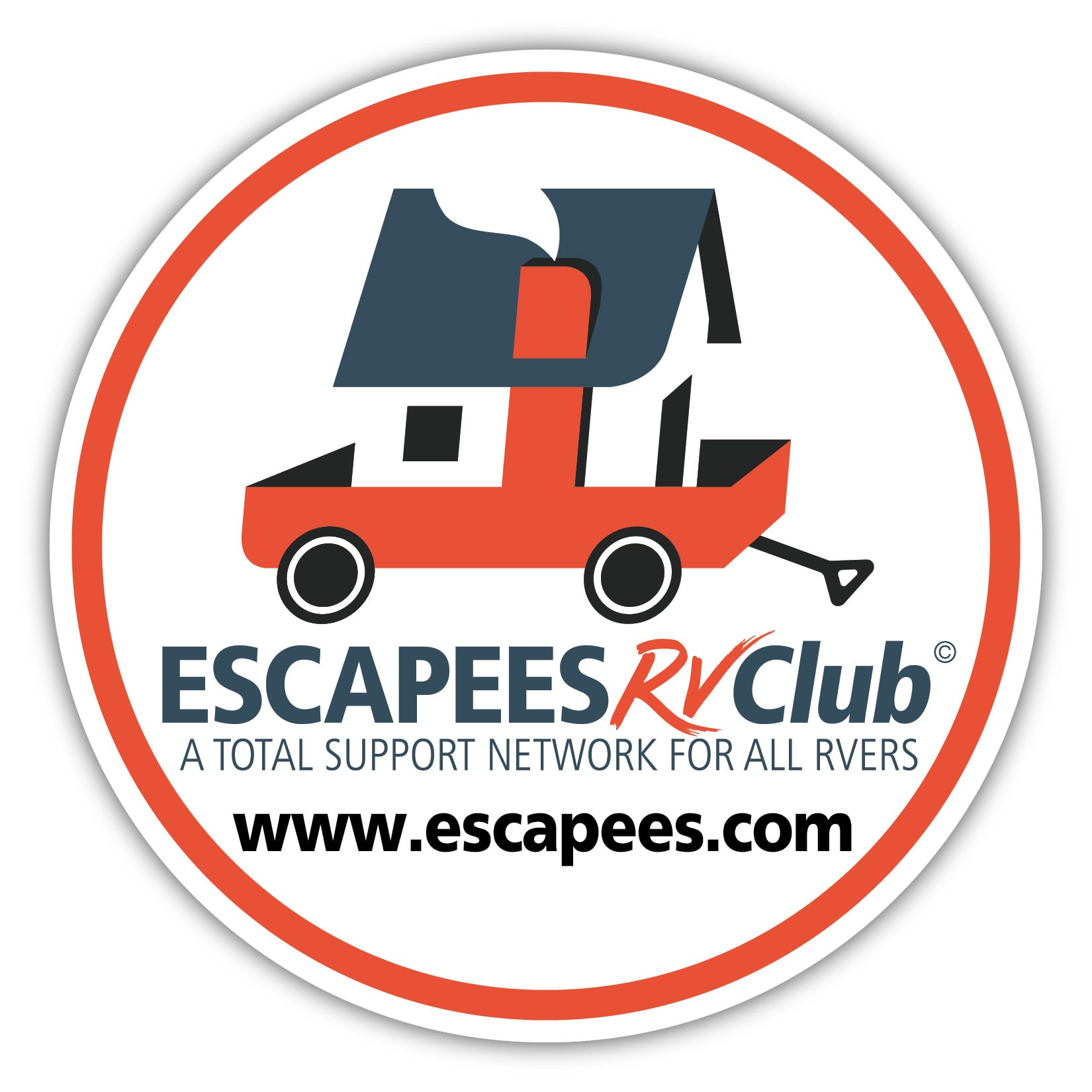 Escapees 10" Sticker | Escapees RV Club
